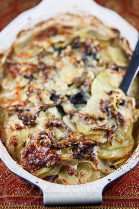 Potato Turnip Mushroom Gratin Recipe - Jeanette's Healthy Living