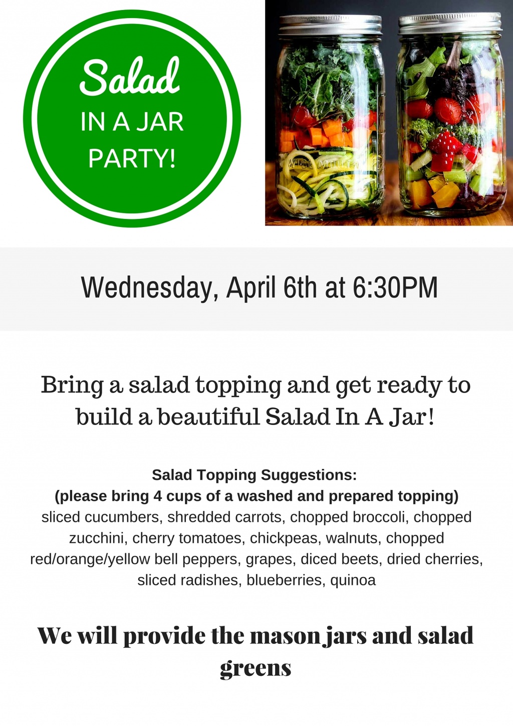 How To Host a Salad In A Jar Party {Daniel Plan Recipe} - Jeanette's ...